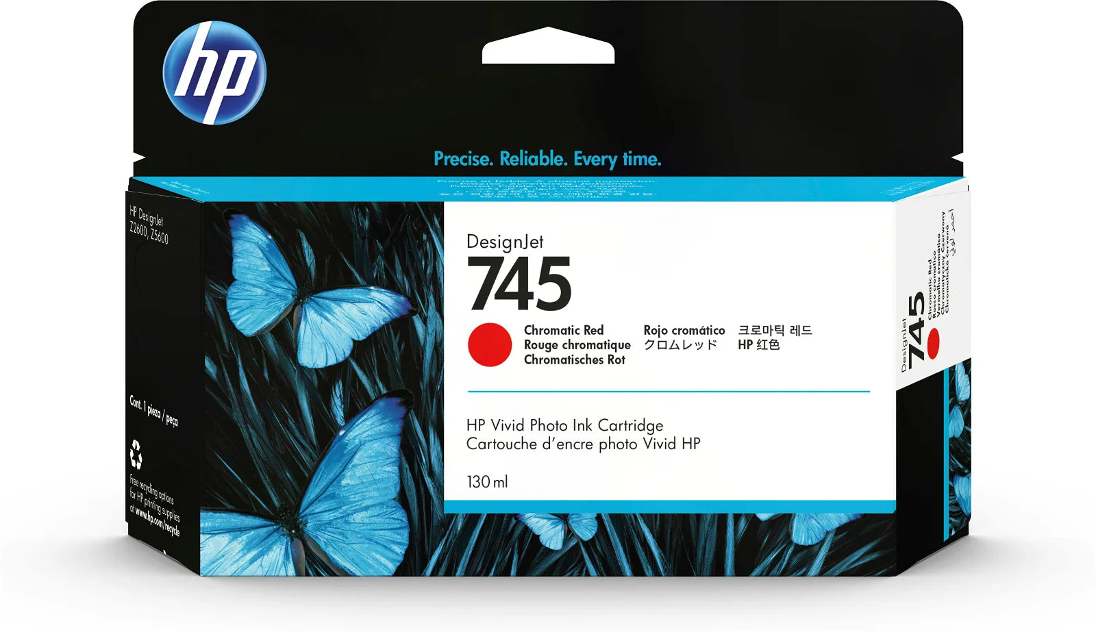 Genuine HP 745 Chromatic Red Ink Cartridge F9K00A – Ink Robot