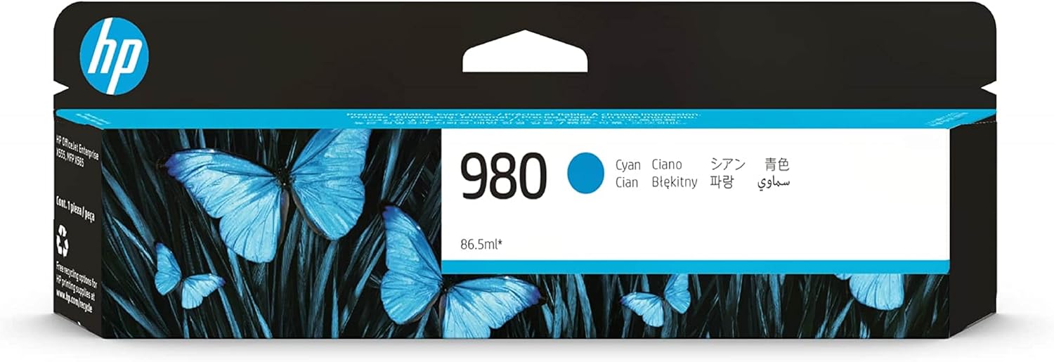 Genuine HP 980 Cyan Ink Cartridge D8J07A – Ink Robot
