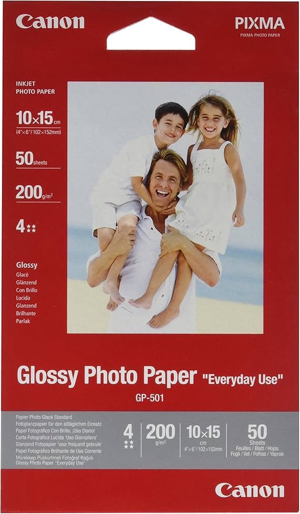 Canon Glossy Photo Paper 10x15cm Pack of 50 – Ink Robot