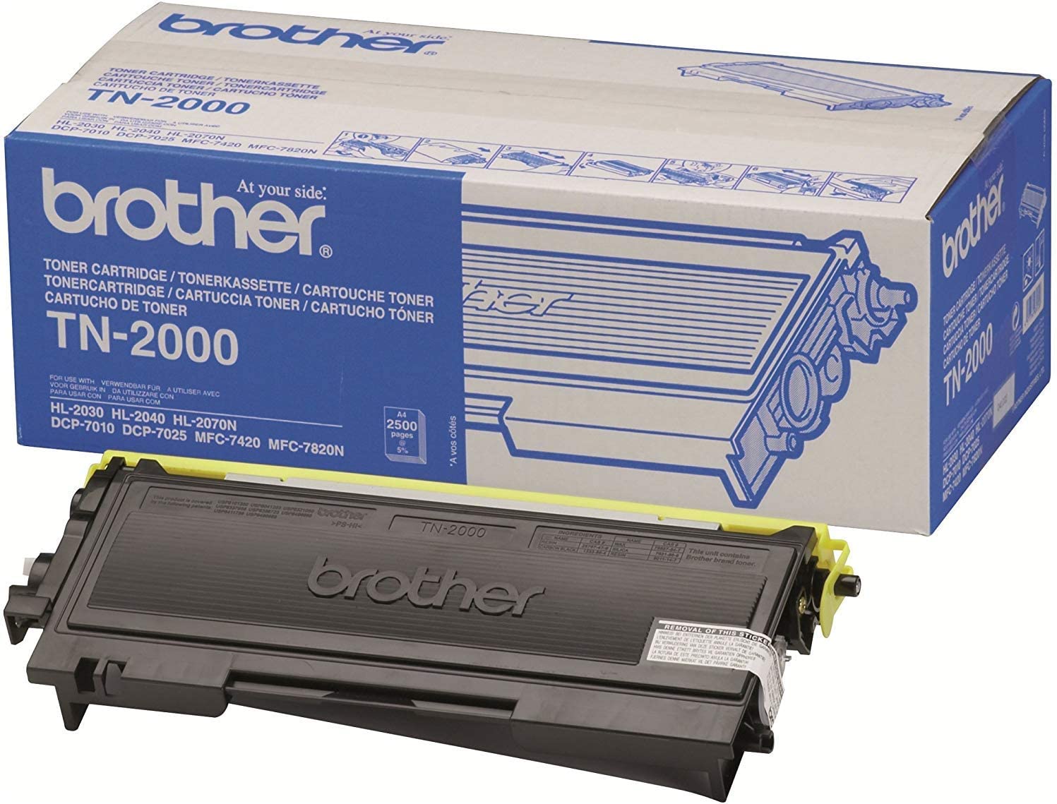 Genuine Brother TN2000 Black Printer Toner Cartridge – Ink Robot