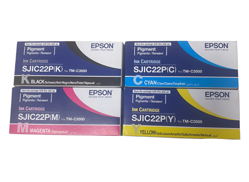Genuine Epson SJIC22P Black/Cyan/Magenta/Yellow Ink Cartridge Multipac – Ink Robot