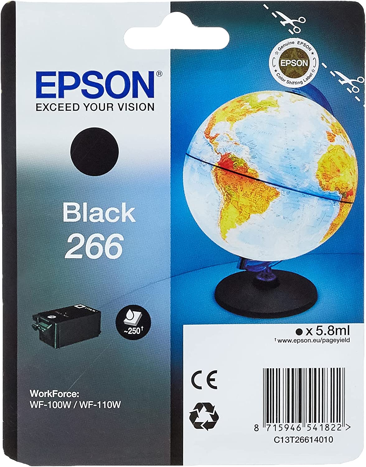 Genuine Epson 266 Black Ink Cartridge – Ink Robot