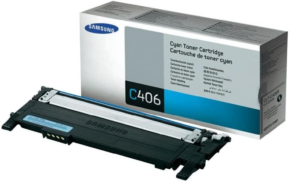 Genuine Samsung CLT-C406S Cyan Printer Toner Cartridge – Ink Robot