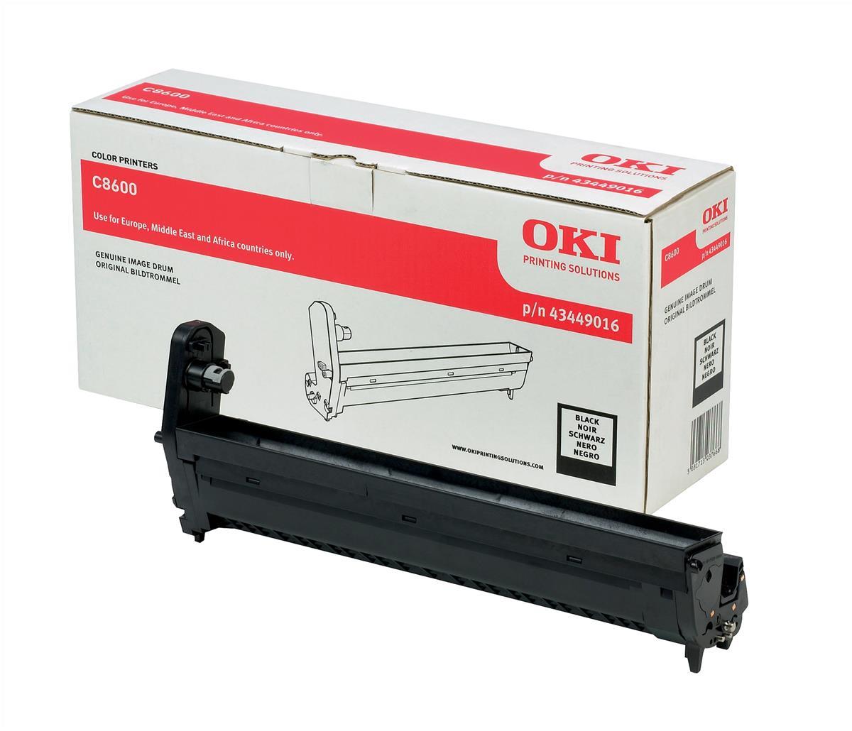 Genuine OKI 43449016 (C8600/C8800) Black Drum Unit (VAT included) – Ink ...