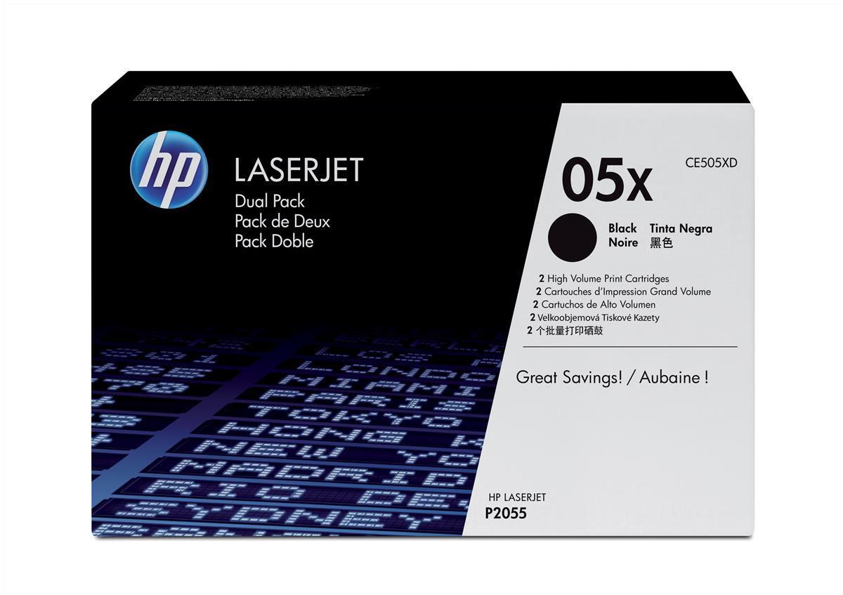 Genuine HP CE505XD (05X) Black Toner Cartridge (VAT included) – Ink Robot