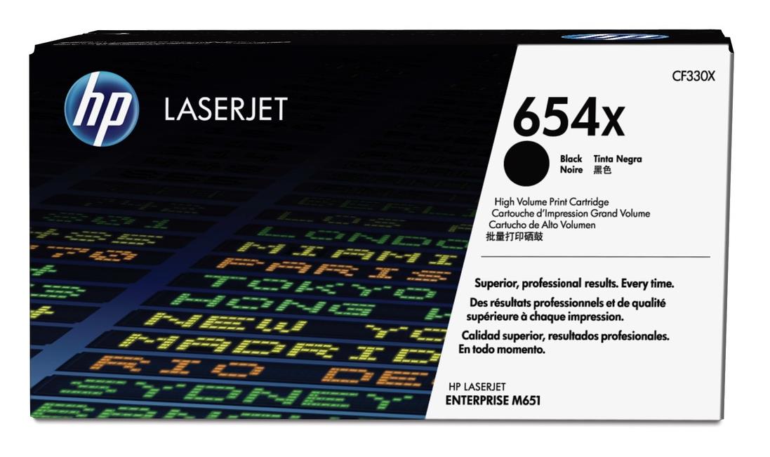 Genuine HP CF330X (654X) Black Toner Cartridge (VAT included) – Ink Robot