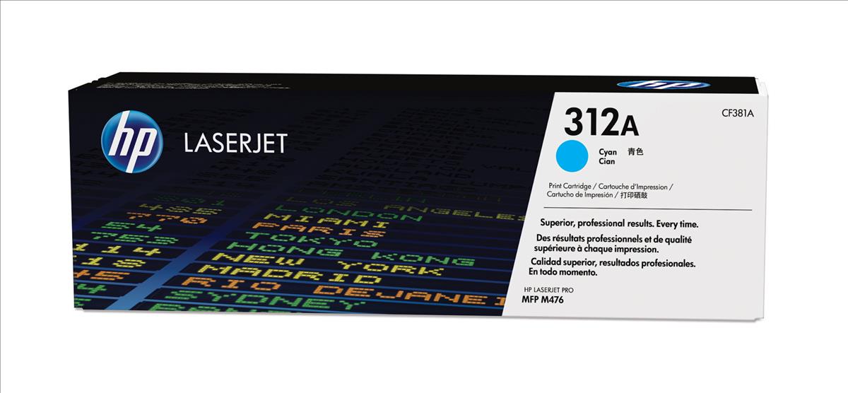 Genuine HP CF381A (312A) Cyan Toner Cartridge – Ink Robot