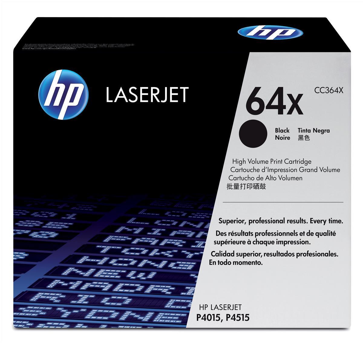 Genuine HP CC364X (64X) Black Toner Cartridge (VAT included) – Ink Robot