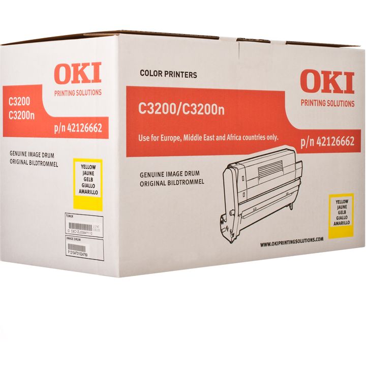 Genuine Oki 42126662 (C3200) Yellow Drum Unit (VAT included) – Ink Robot