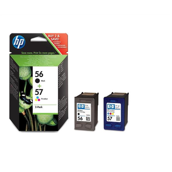 Genuine HP 56 Black and 57 Tri-colour Ink Cartridge SA342AE – Ink Robot