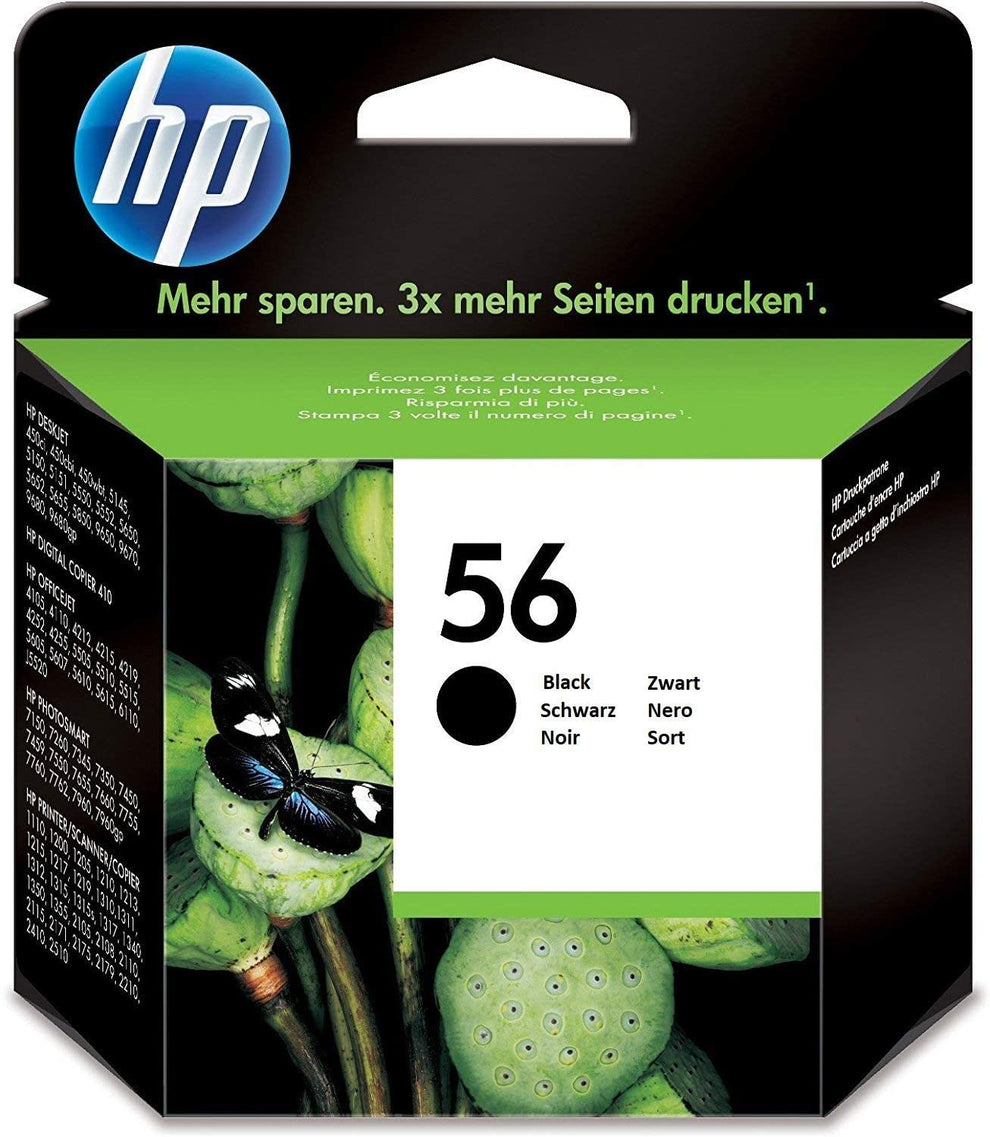 Genuine HP 56 Black Ink Cartridge C6656AE – Ink Robot